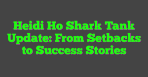 Heidi Ho Shark Tank Update: From Setbacks to Success Stories