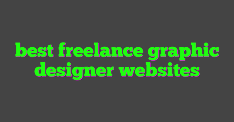 best freelance graphic designer websites