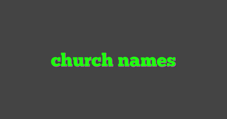 church names