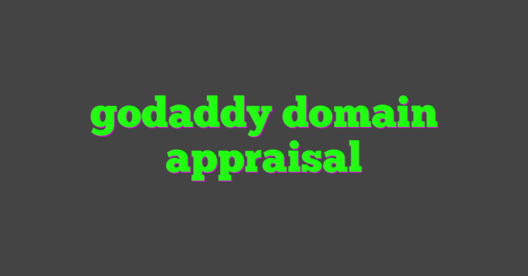 godaddy domain appraisal